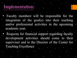 FACULTY AND STAFF DEVELOPMENT | PPTX
