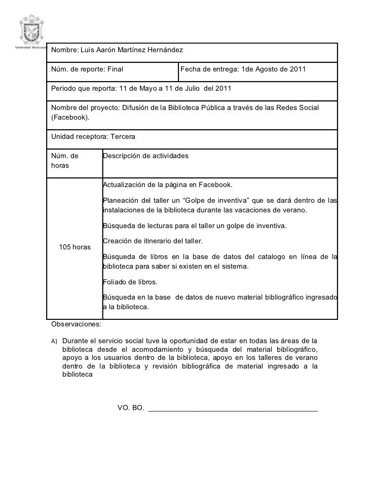 Ejemplo Del Reporte Final Del Servicio Social Nuevo E - vrogue.co Ejemplo Del Reporte Final Del Servicio Social Nuevo E - vrogue.co