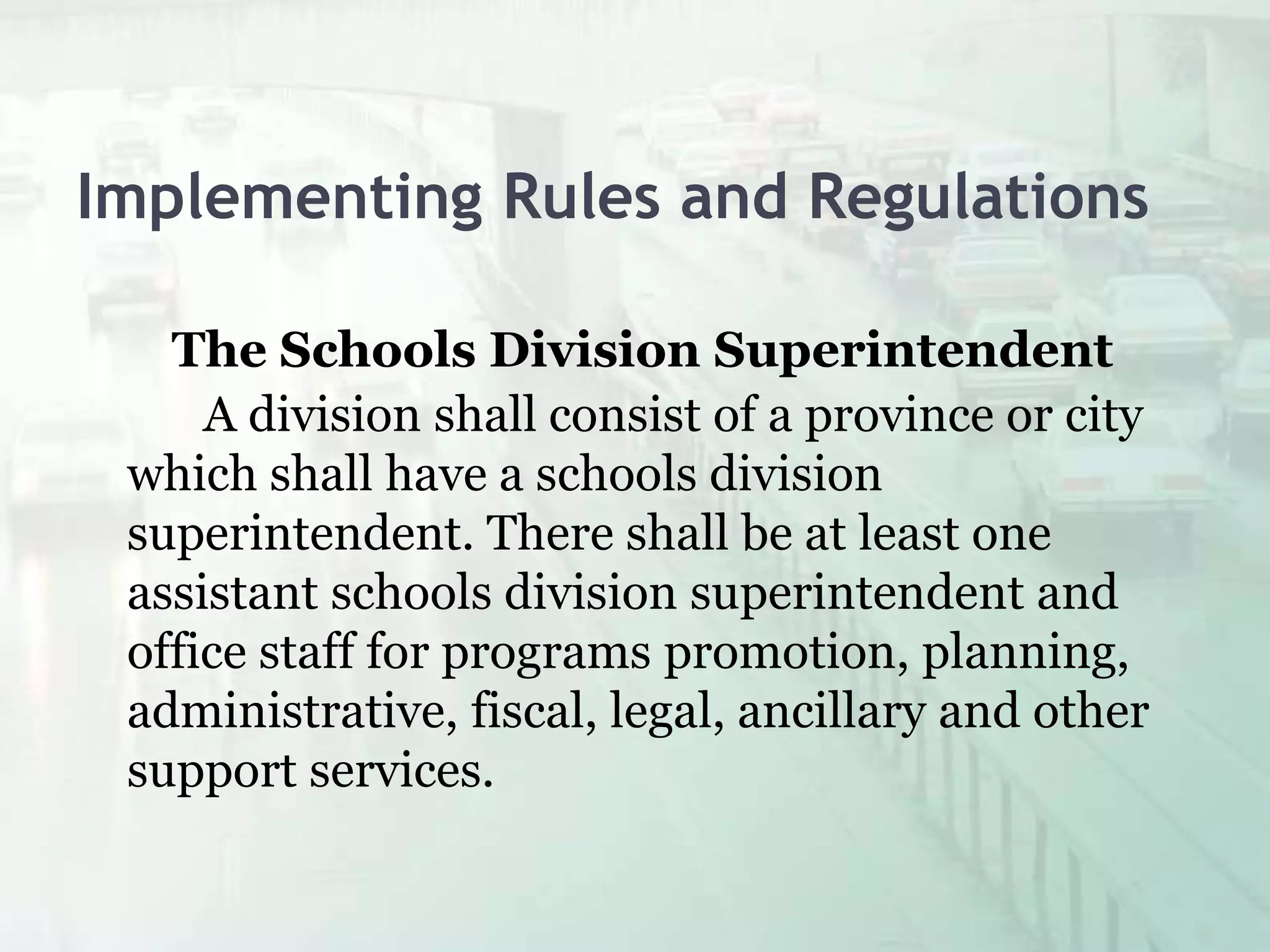 Organizational Structure of DEPED | PPTX