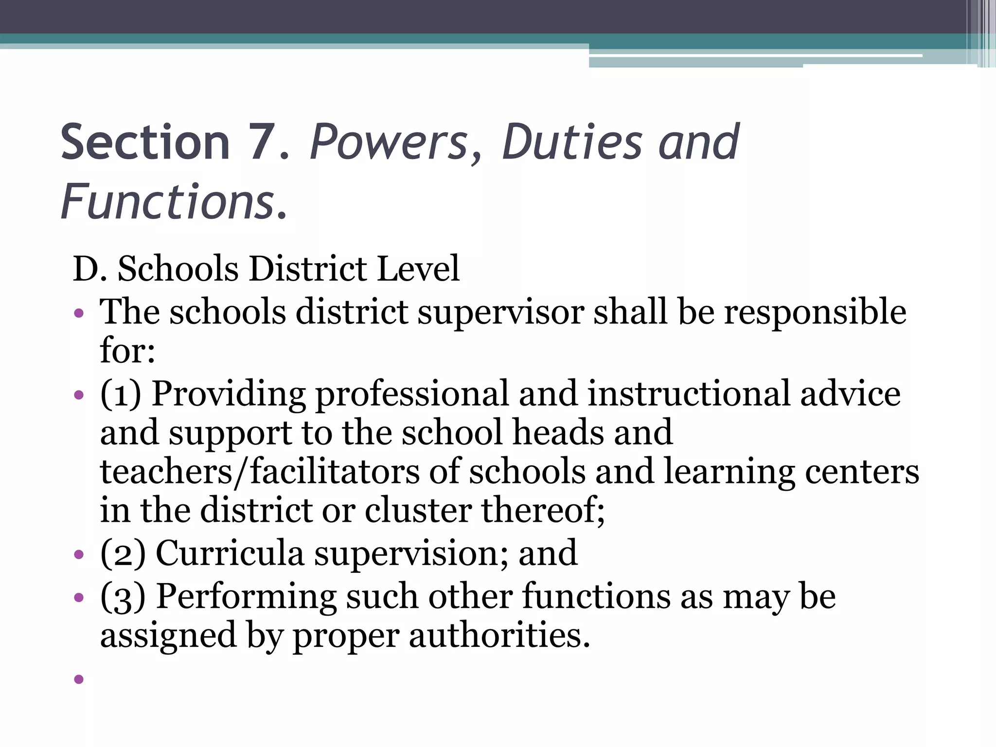 Organizational Structure of DEPED | PPTX