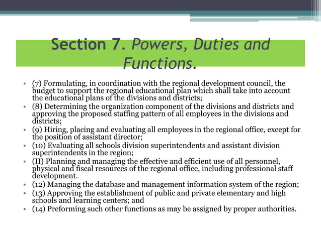 Organizational Structure of DEPED | PPTX | Professional School ...