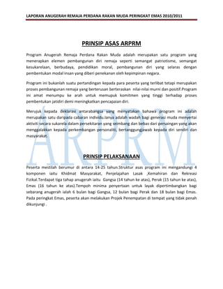 report program remaja perdana rakan muda | PDF