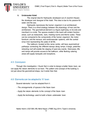 Report enbe final project - underwater town | DOCX
