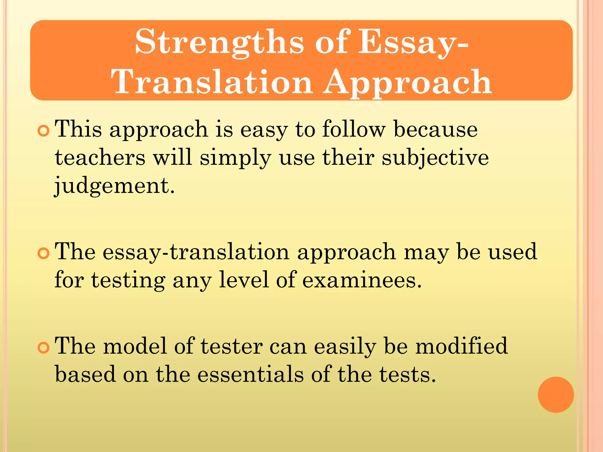 Language Testing: Approaches and Techniques | PPTX