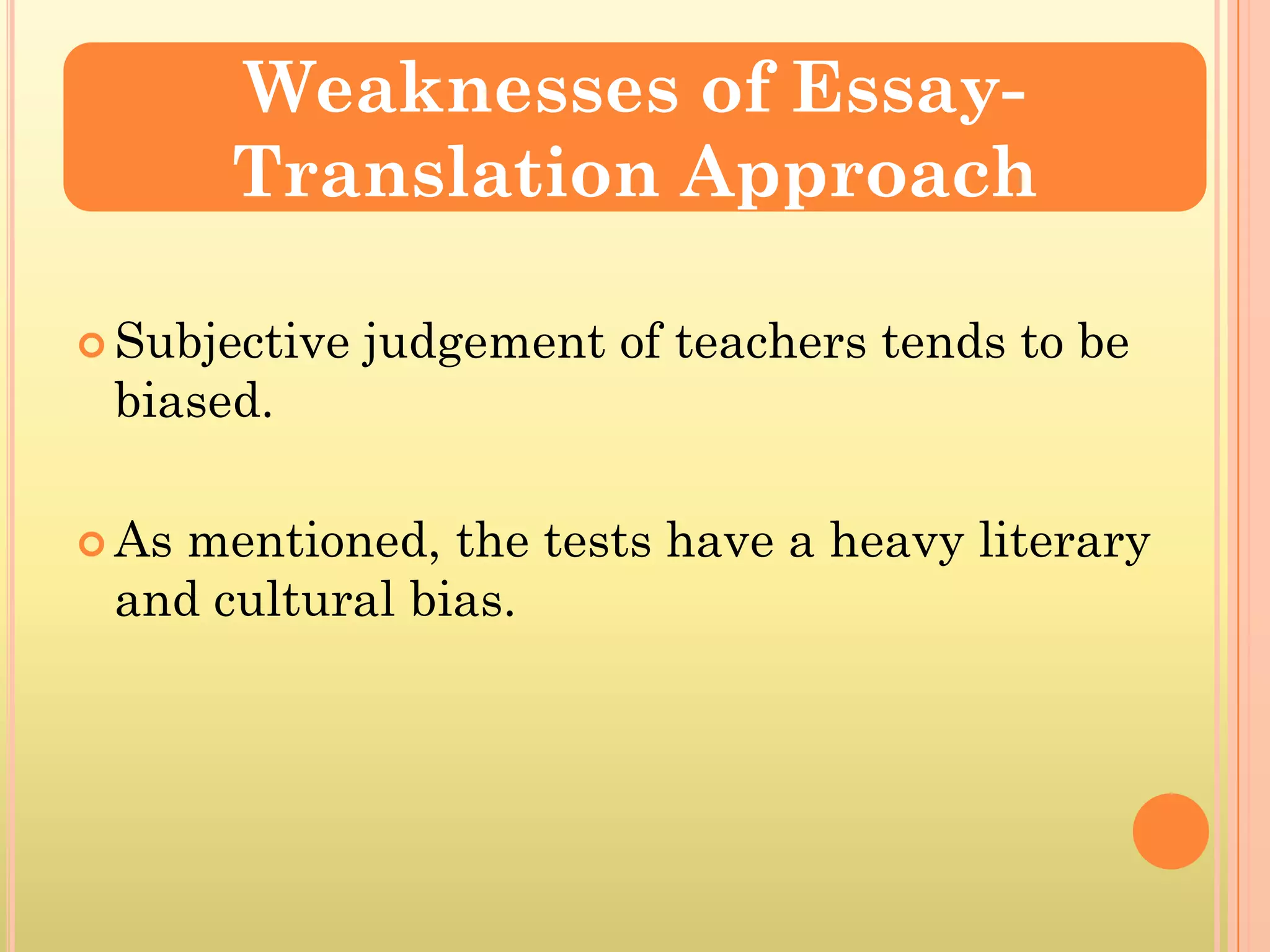 Language Testing: Approaches and Techniques | PPTX