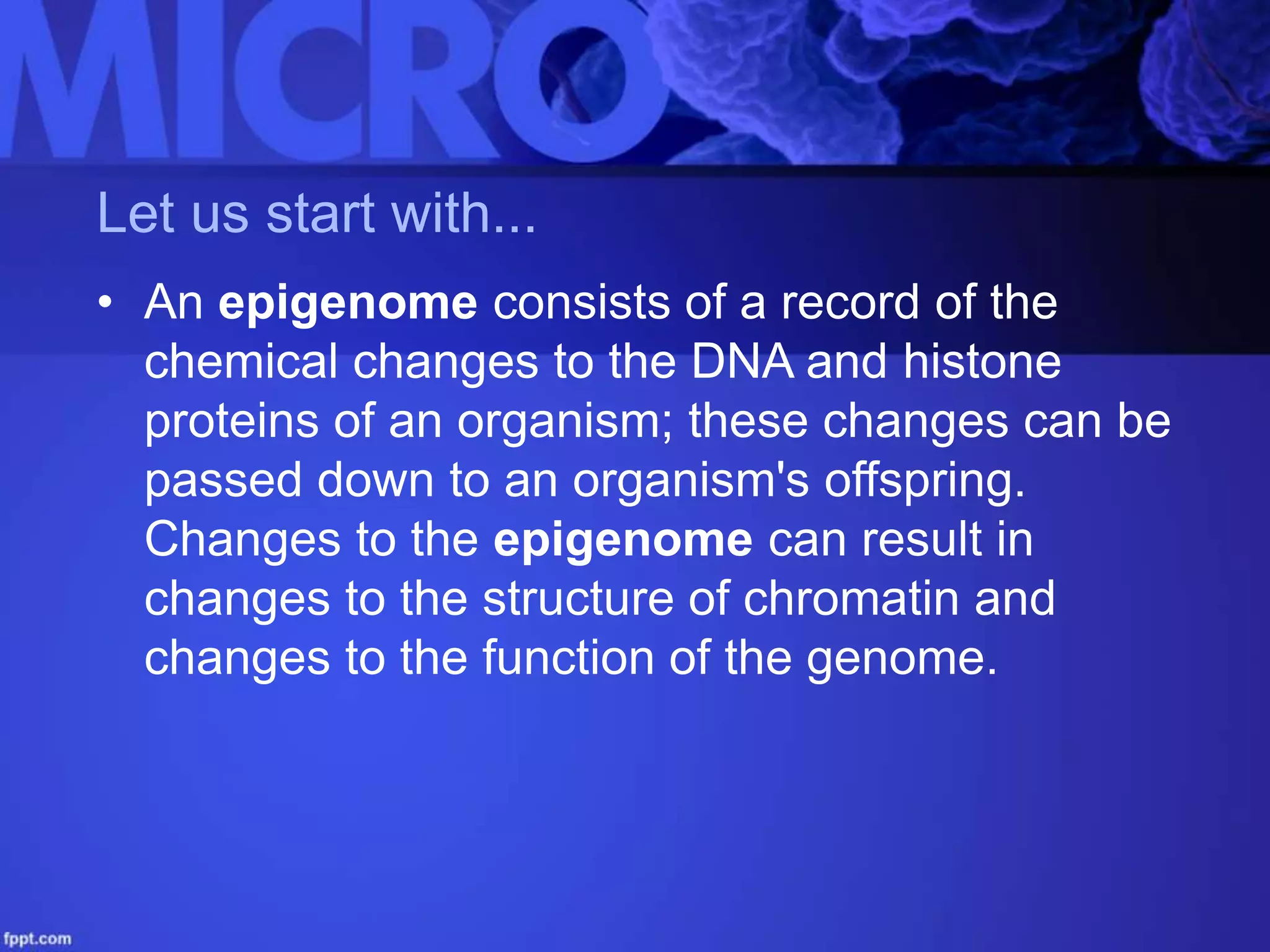 Epigenetics | PPTX