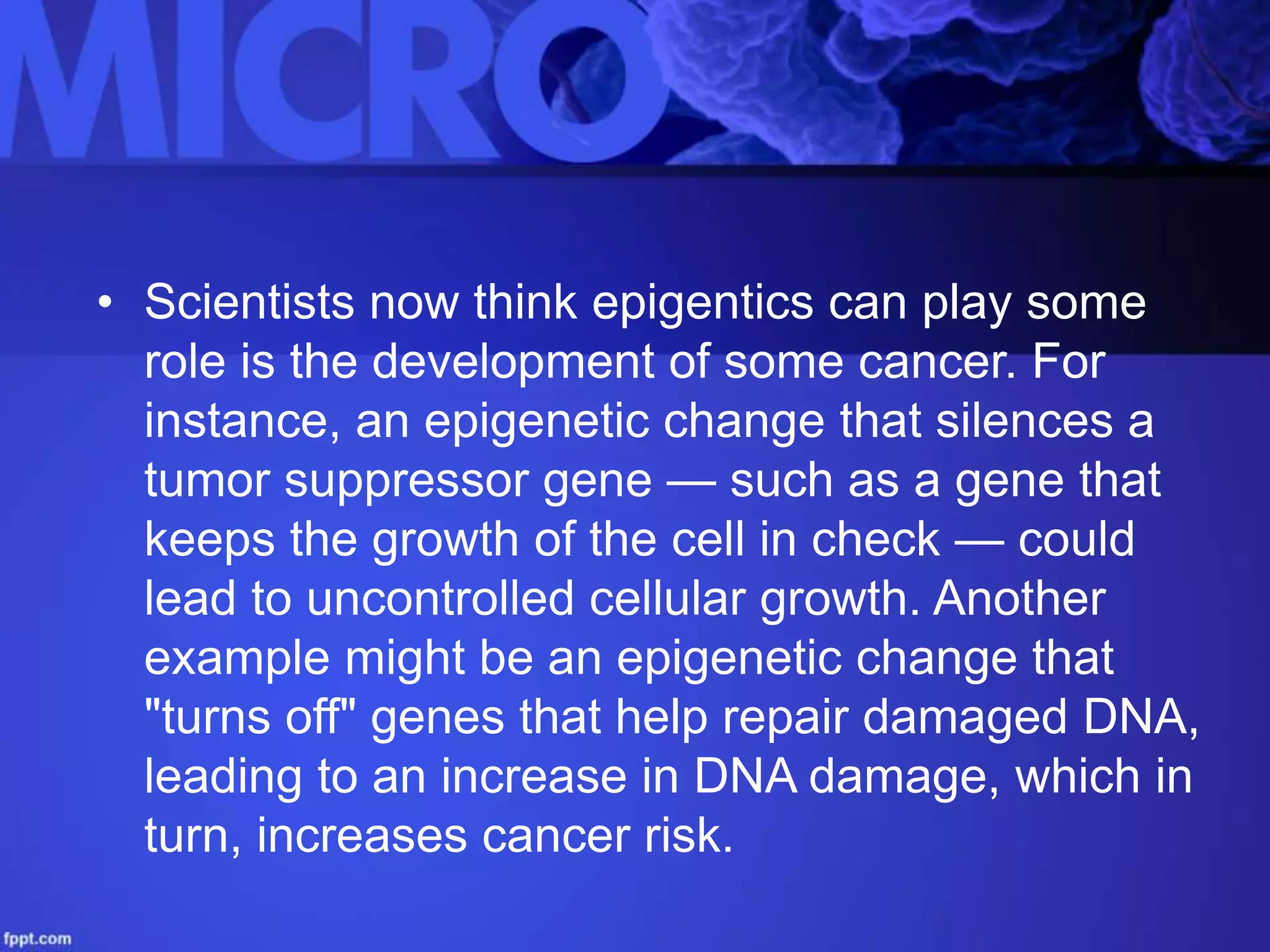 Epigenetics | PPTX