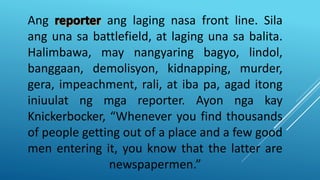 Reporter | PPTX