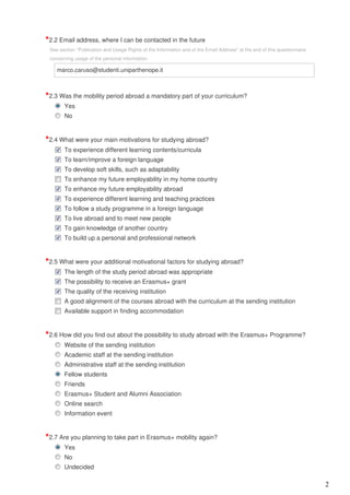 Report erasmus | PDF