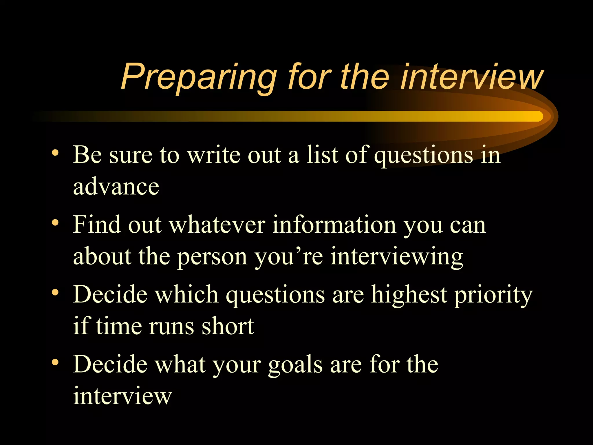 Reporter's interview | PPT