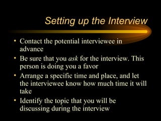 Reporter's interview | PPT