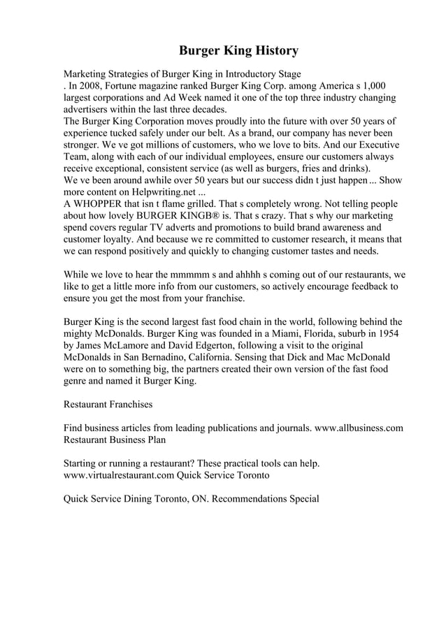 Report Essay Example | PDF