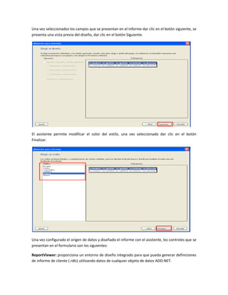 Reportes y graficos en .net | PDF
