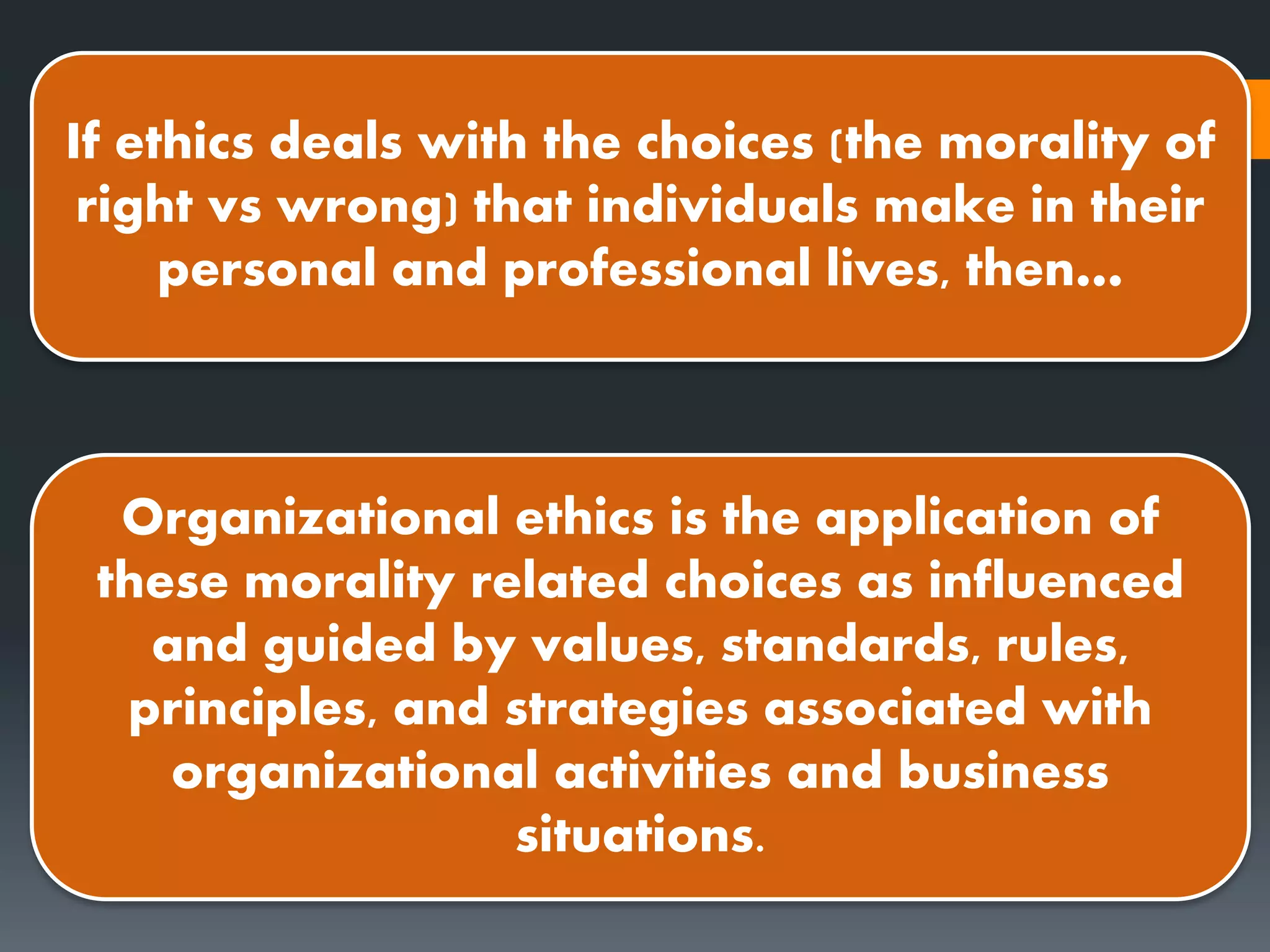 Organizational Ethics | PPTX