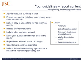 Report Expectations | PPT