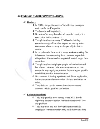 Report exploring the Managerial Activities of DBBL | PDF