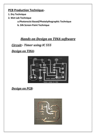 Report on PCB designing and fabrication by Prince Rohan | PDF