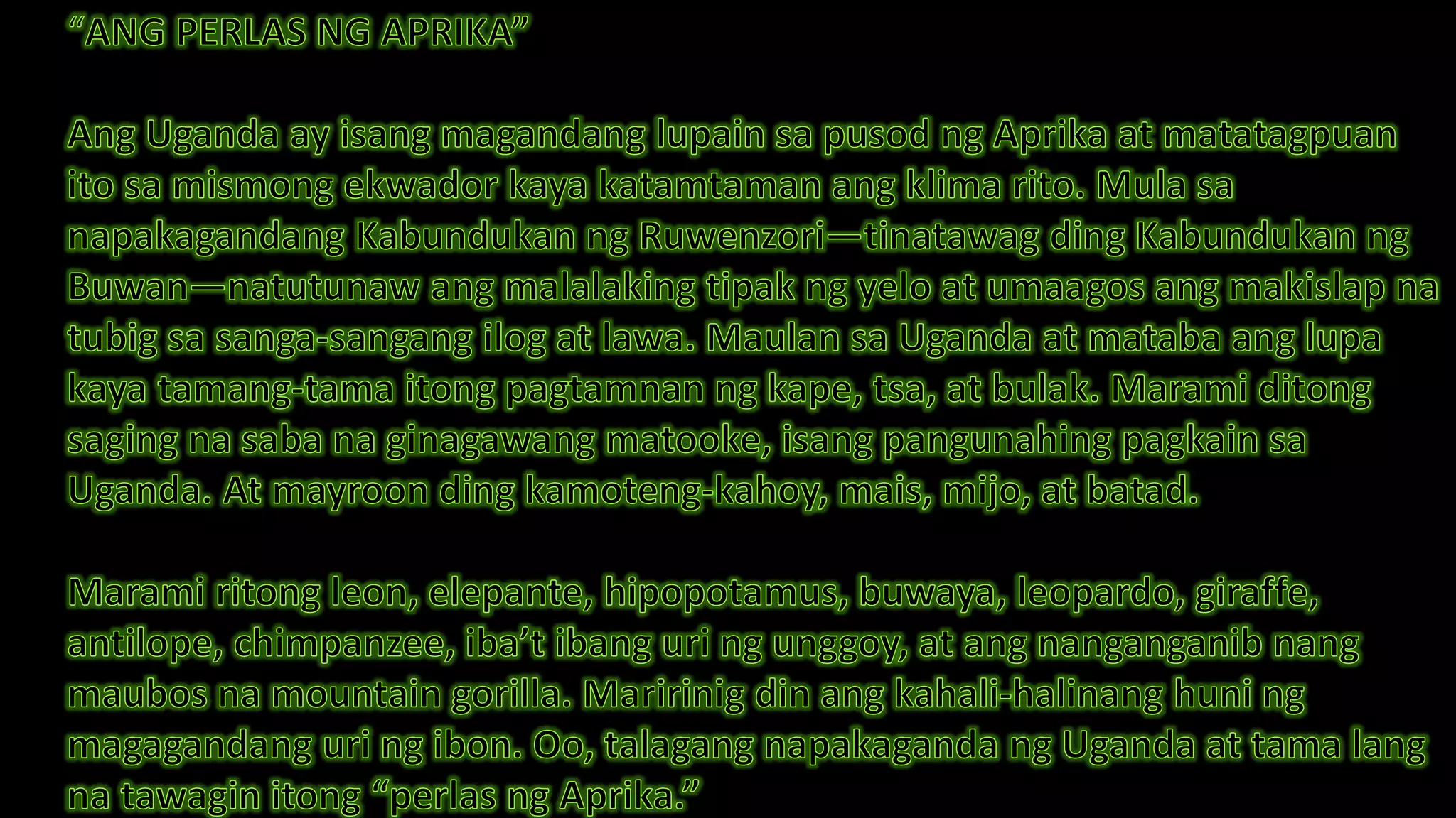 Ang Alaga; Isinulat ni Barbara kemenye | PPTX