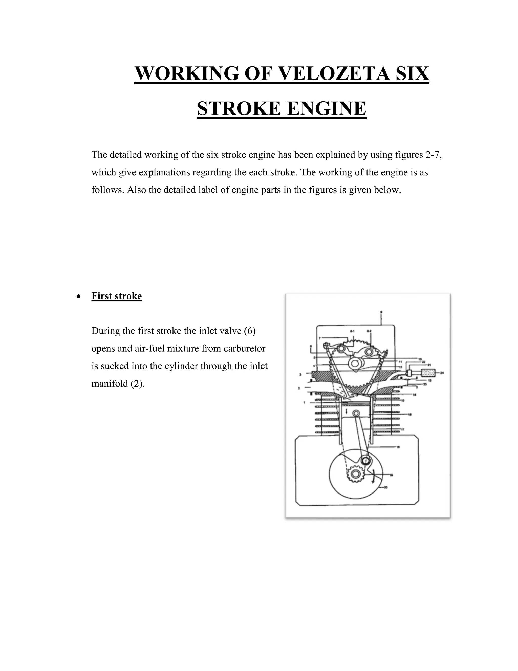A Seminar Report On Six Stroke Engine | PDF