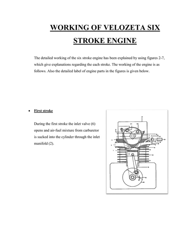 A Seminar Report On Six Stroke Engine | PDF