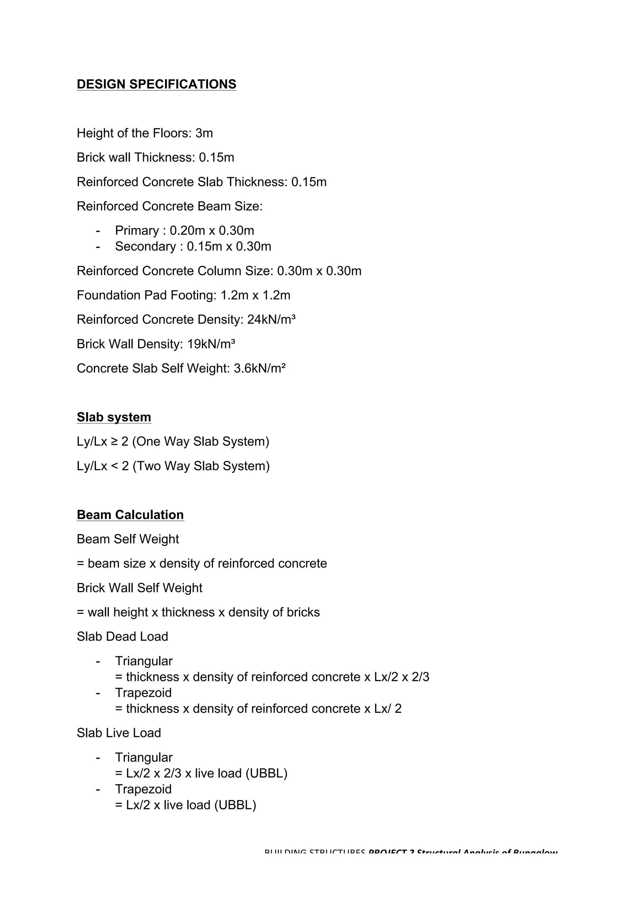 BUILDING STRUCTURE FINAL REPORT | PDF