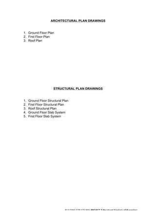 BUILDING STRUCTURE FINAL REPORT | PDF