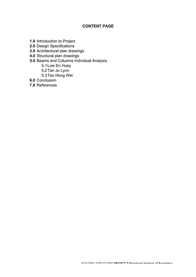 BUILDING STRUCTURE FINAL REPORT | PDF