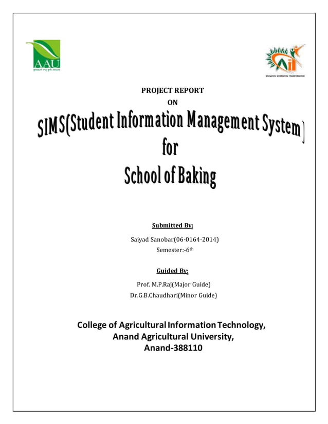 Sims(Student Information management System) | DOCX | Computer Software ...