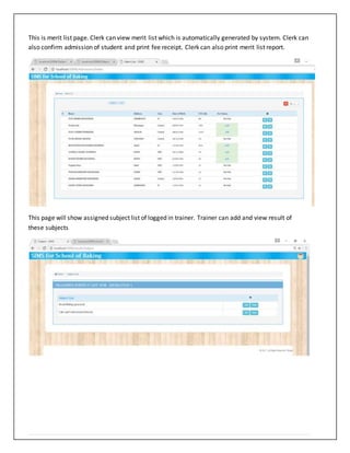 Sims(Student Information management System) | DOCX