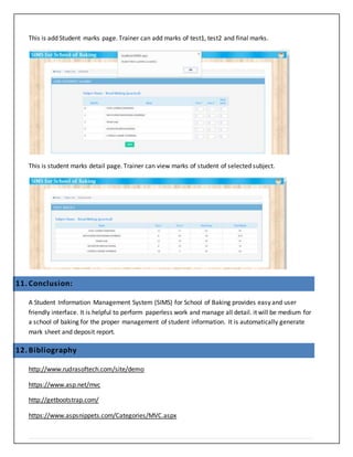 Sims(Student Information management System) | DOCX