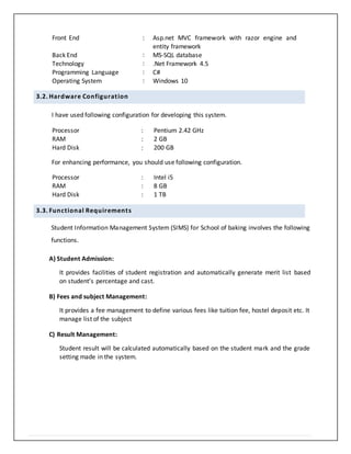Sims(Student Information management System) | DOCX