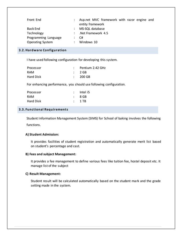 Sims(Student Information management System) | DOCX | Computer Software ...