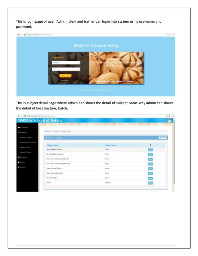Sims(Student Information management System)