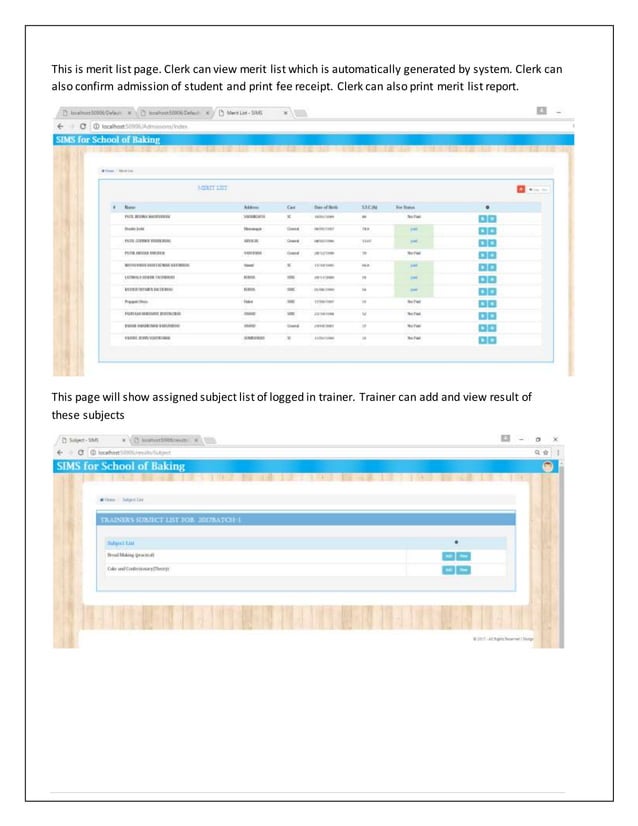 Sims(Student Information management System)