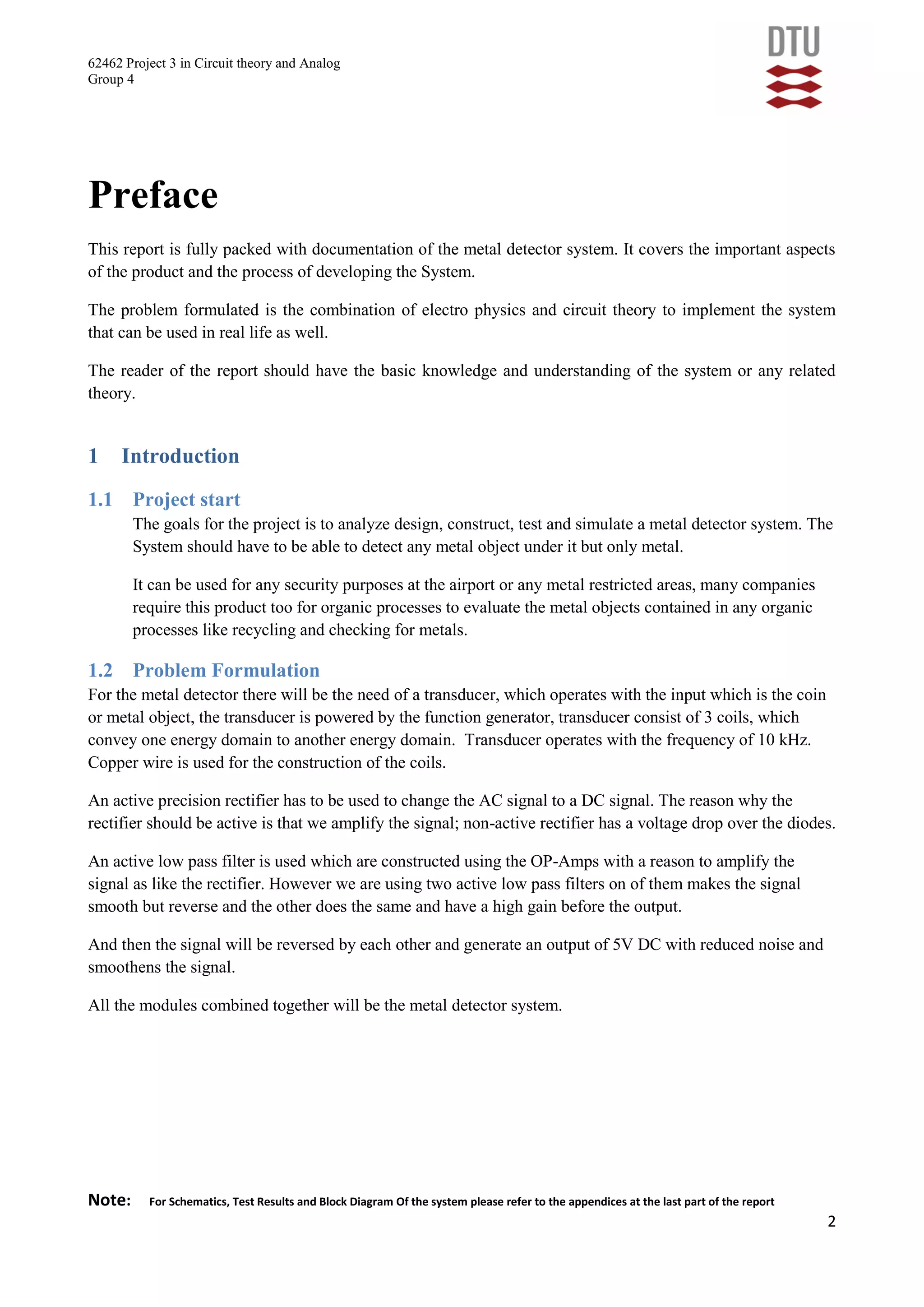 Metal Detector Project | PDF