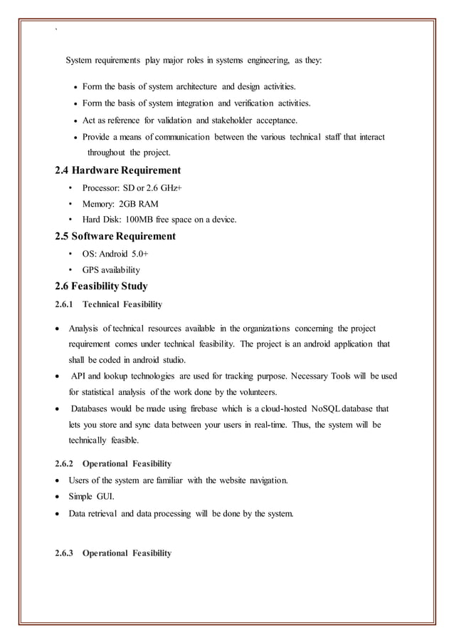 Food donation project report I | DOCX