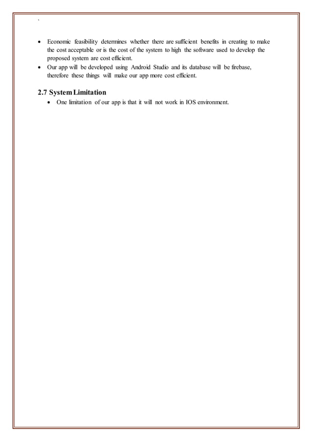 Food donation project report I | DOCX