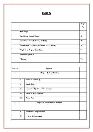 Food donation project report I | DOCX