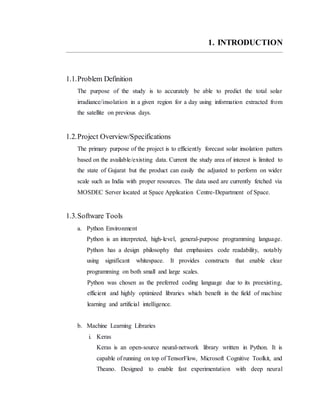 Solar Isolation Forecasting using Deep Neural Networks | DOCX | Weather ...