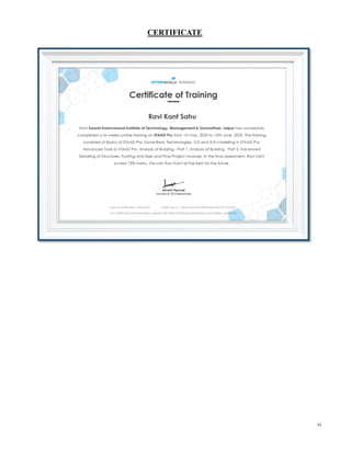 Staad.Pro Training Report or Summer Internship | PDF