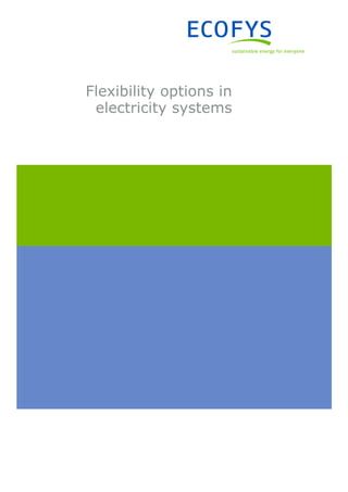Flexibility Options in Electricity Systems | PDF