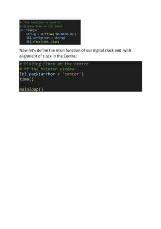 Report for DIGITAL CLOCK 12011042 Manoj.pdf