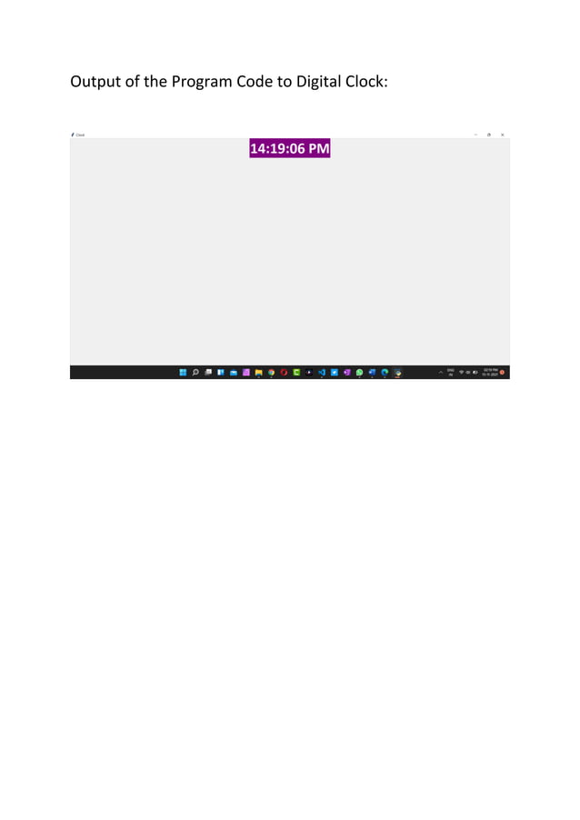 Report for DIGITAL CLOCK 12011042 Manoj.pdf | Programming Languages | Computing