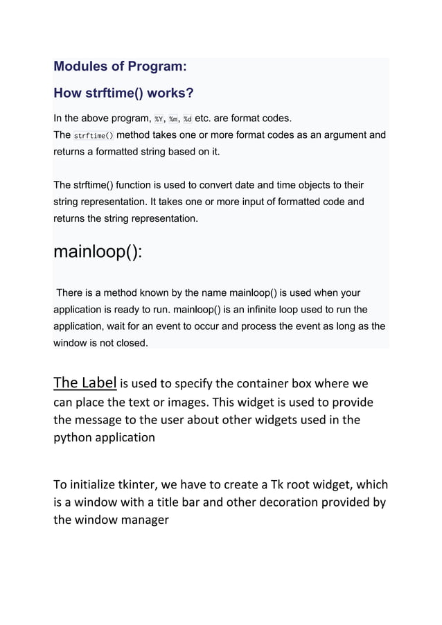 Report for DIGITAL CLOCK 12011042 Manoj.pdf | Programming Languages | Computing