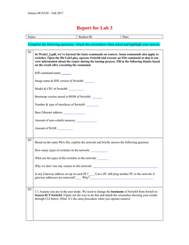 Report for lab 3 | DOC