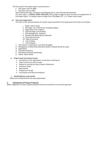 NUML management science dept Report format guidelines | PDF