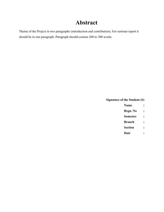 Report format project_seminar | PDF