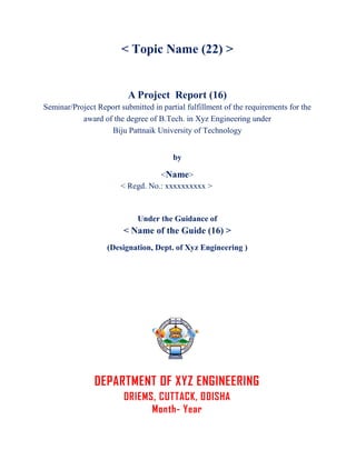 Report format project_seminar | PDF
