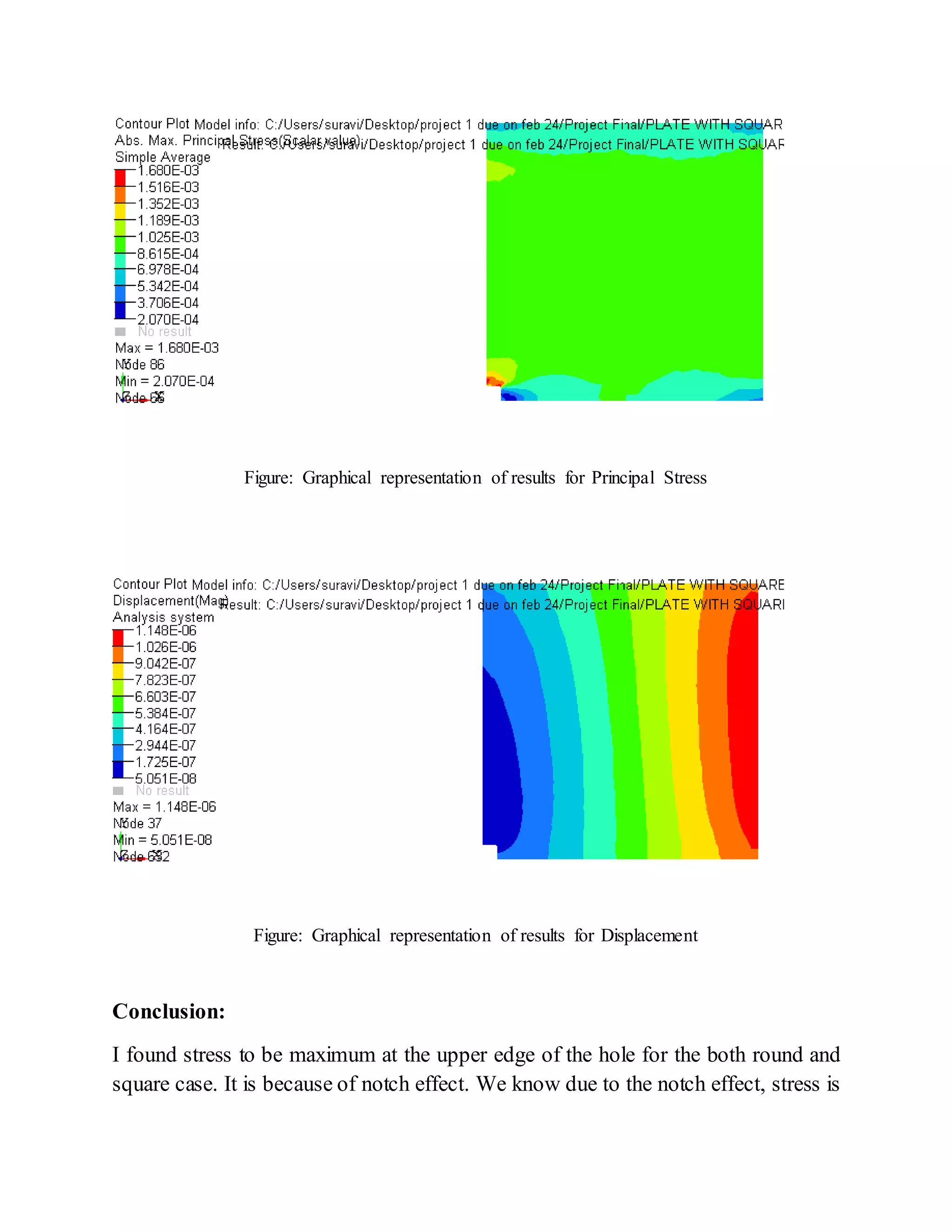 Determination of stress using Hypermesh-Optistruct | DOCX