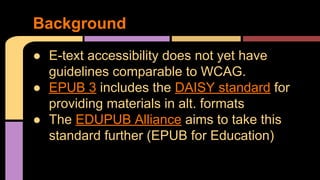 Report from the EDUPUB Summit, Feb. 24 25, 2016 | PPT